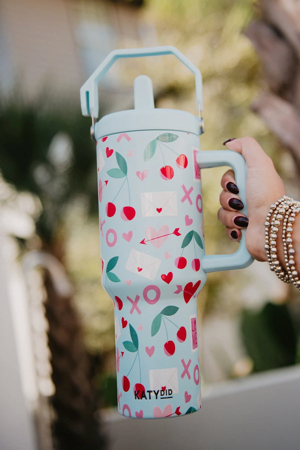 XO Cherries Wholesale Stainless Steel Tumbler | V-Day Cup | Katydid ...