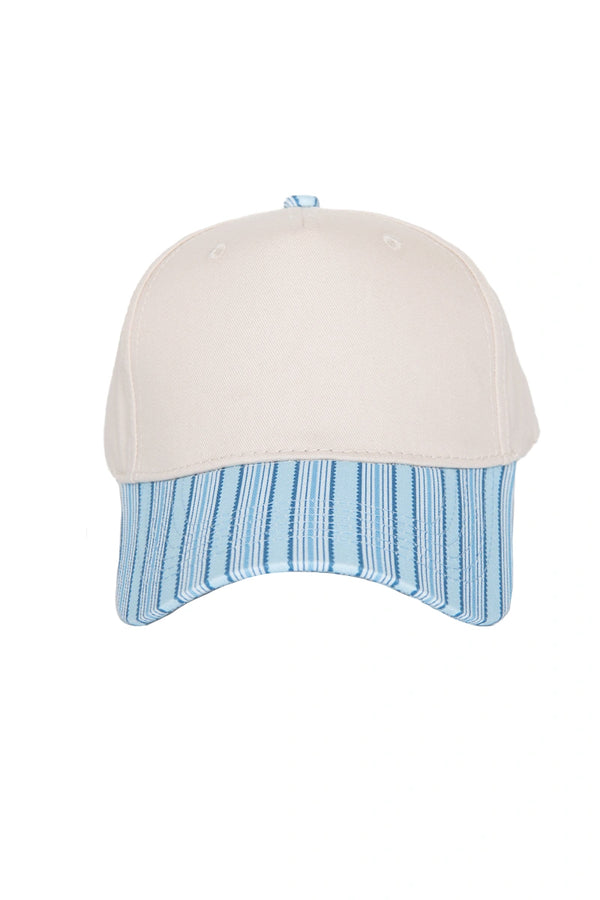 Light Blue Striped Blank Trucker Hat | Wholesale Blank Hats | Katydid ...