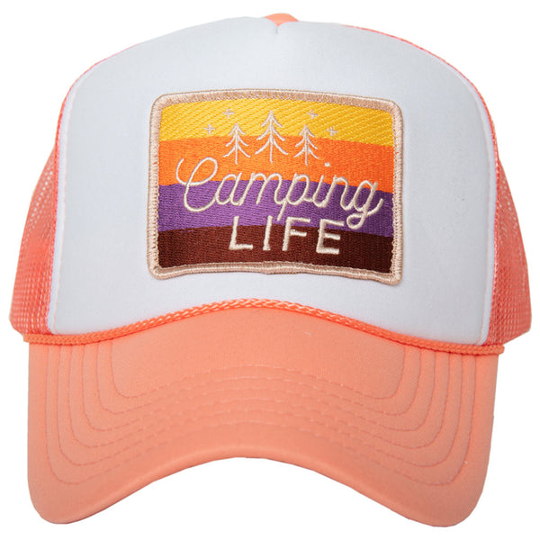 Camping LIFE Patch Mesh Trucker Hats Wholesale