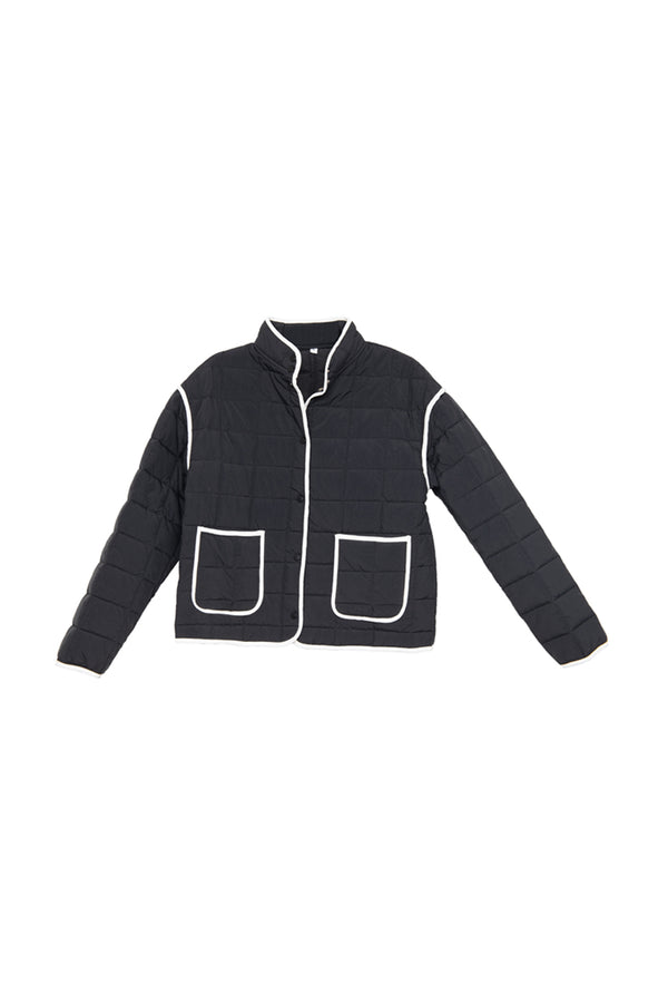 Black Wholesale Women's Quilted Jacket | $50 Order Min. | Katydid ...