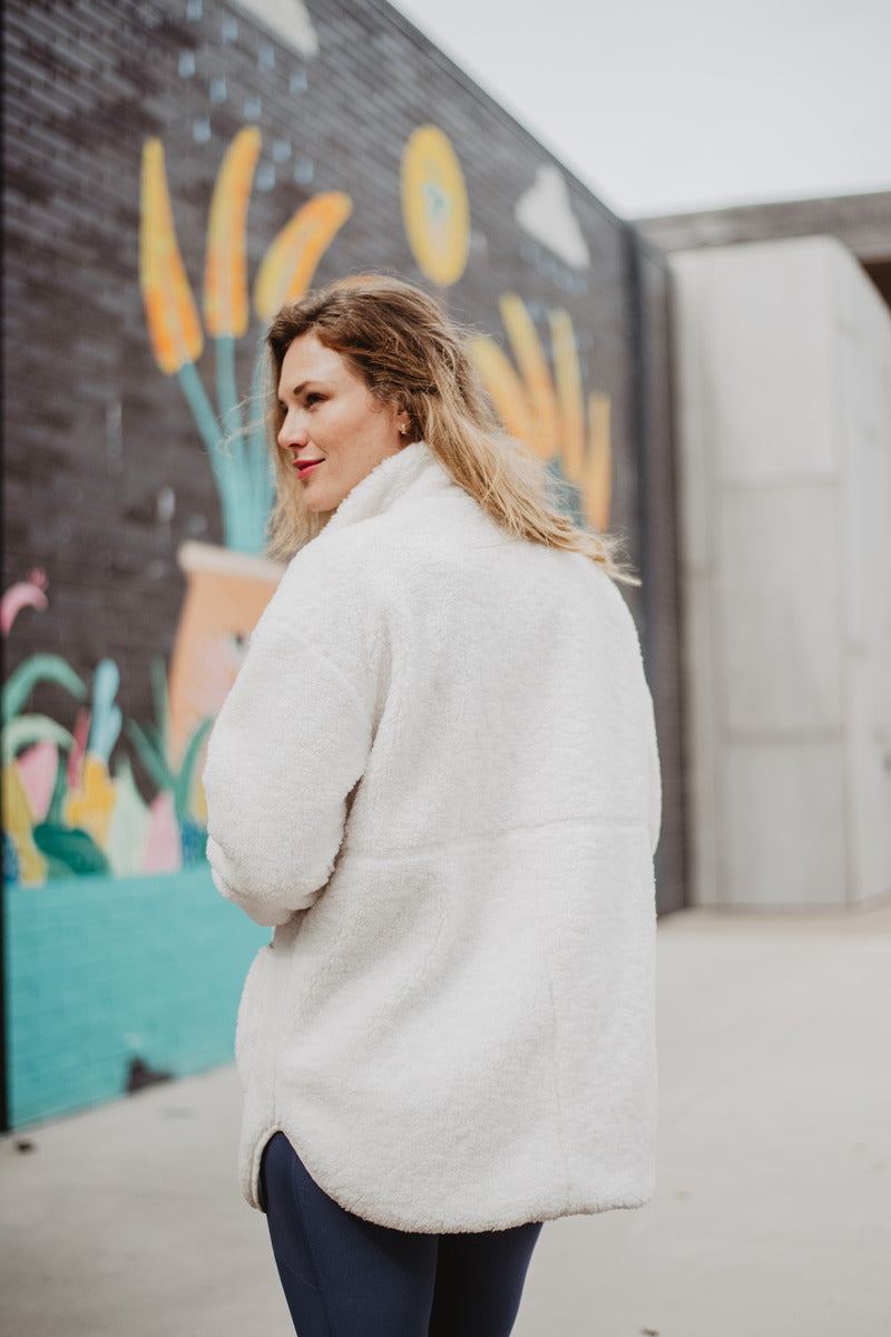 Women sherpa jacket store