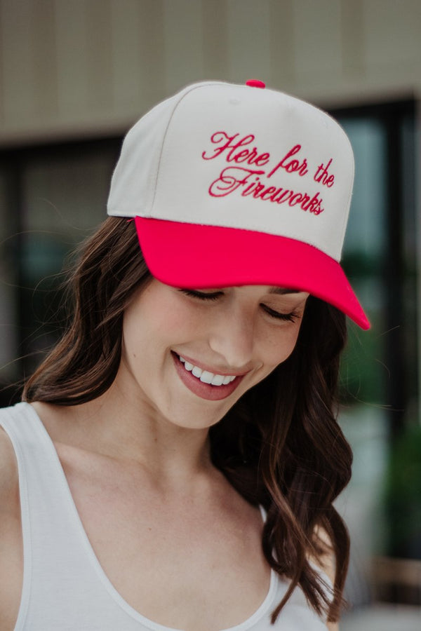 Here For The Fireworks Hat | Wholesale Patriotic Hats | Katydid ...