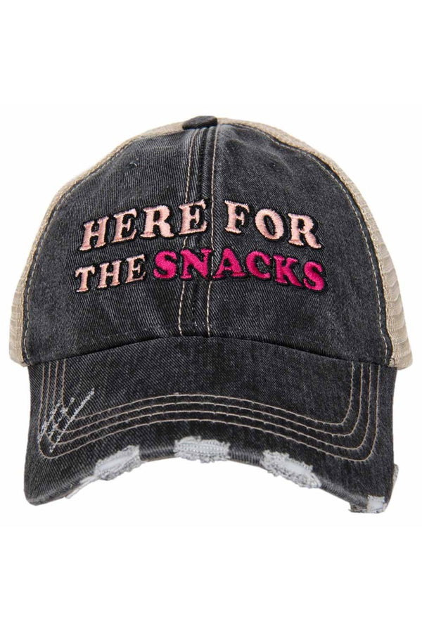 Here for the Snacks Funny Hats at Wholesale Prices for Boutiques