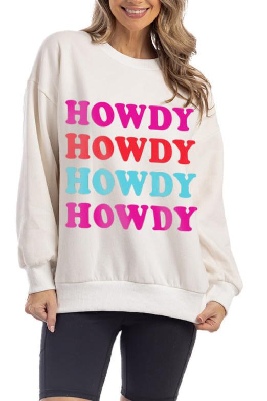 Howdy Howdy Howdy Women Wholesale Sweatshirt