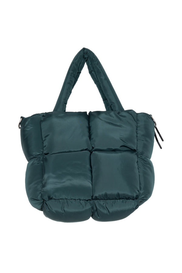 Forest Green Mini Puffer Tote | Wholesale Mini Handbags | Katydid ...