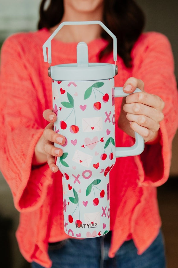 XO Cherries Wholesale Stainless Steel Tumbler | V-Day Cup | Katydid ...