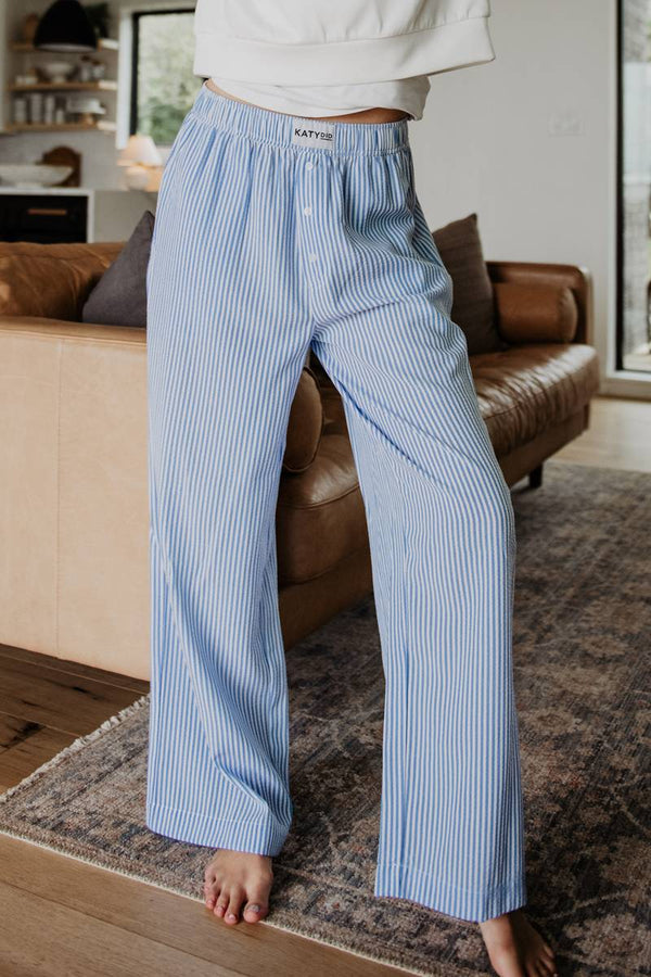Blue Striped Boxer Pants | Cute Wholesale Pants | Katydid | Katydid ...