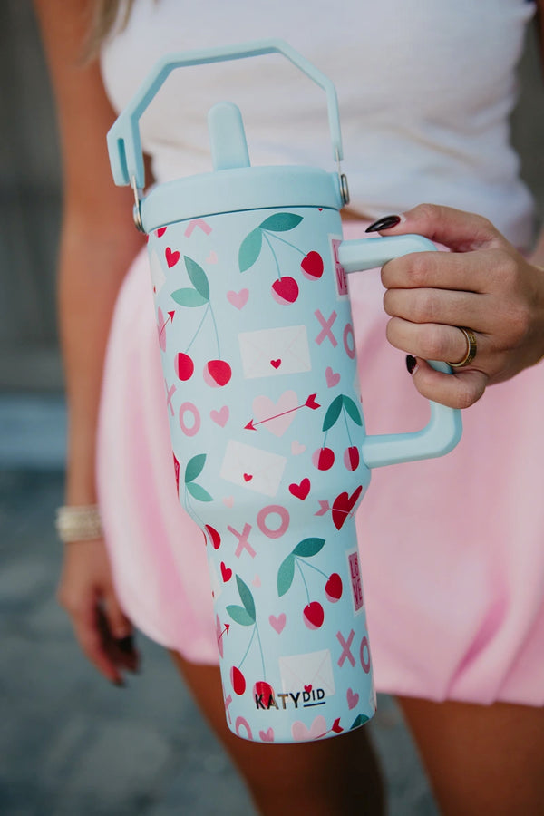 XO Cherries Wholesale Stainless Steel Tumbler | V-Day Cup | Katydid ...