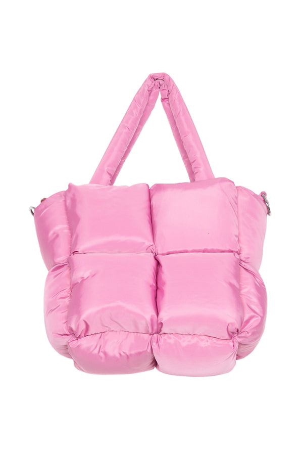 Rose Pink Mini Tote Purse | Wholesale Puffer Tote | Katydid