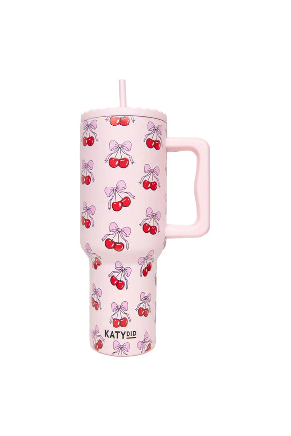 Cherry Bow Stainless Steel Wholesale Tumbler | Katydid Wholesale